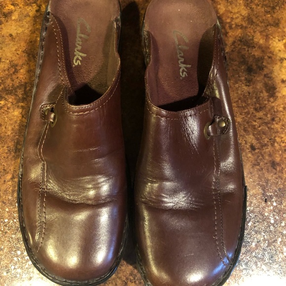 Clarks | Shoes | Clarks Brown Clogs | Poshmark